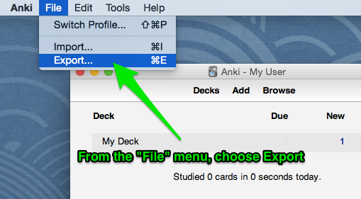 AnkiApp Support Export Decks From Anki APKG For Use With AnkiApp
